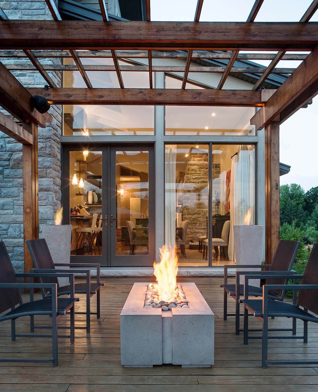 8 STUNNING Outdoor Fire Pits For Cooler Weather | StyleBlueprint