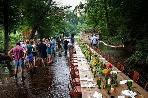 A Dinner Party IN a Creek – And It's Absolutely STUNNING!