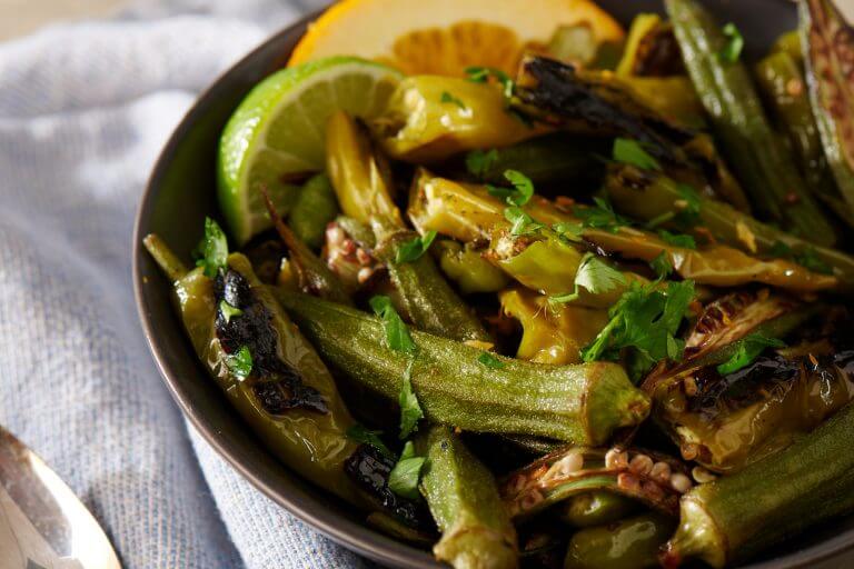 RECIPE: Peppers and Okra with Tequila Lime Vinaigrette | StyleBlueprint