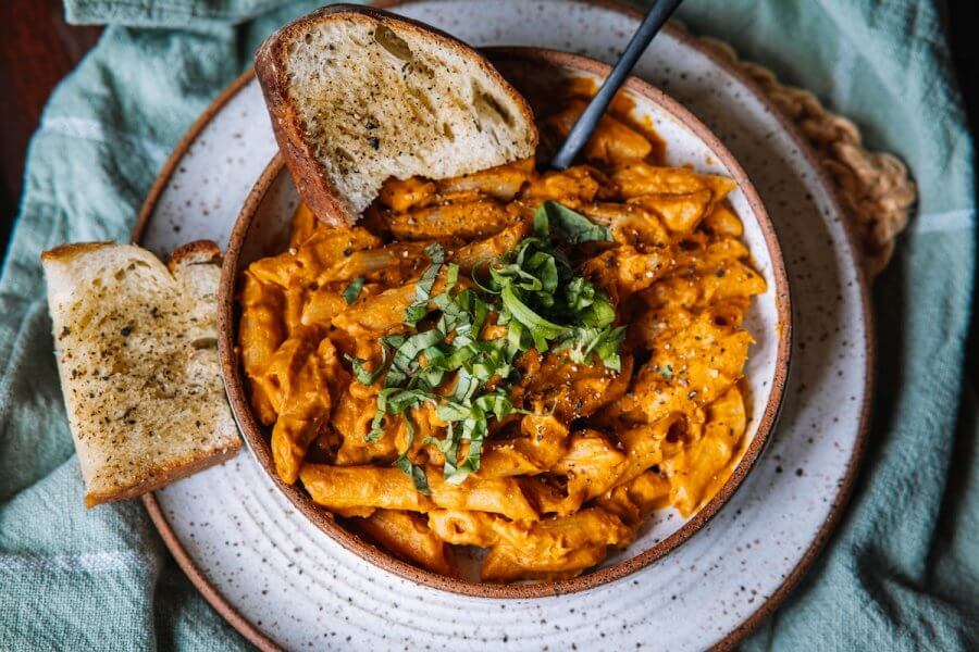 Creamy Vegan Roasted Vegetable Pasta Sauce Recipe
