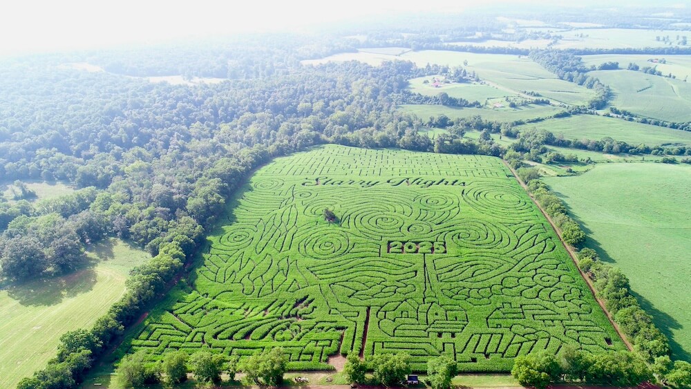 The South's BIGGEST Corn Maze: Virginia's Liberty Mills Farm ...